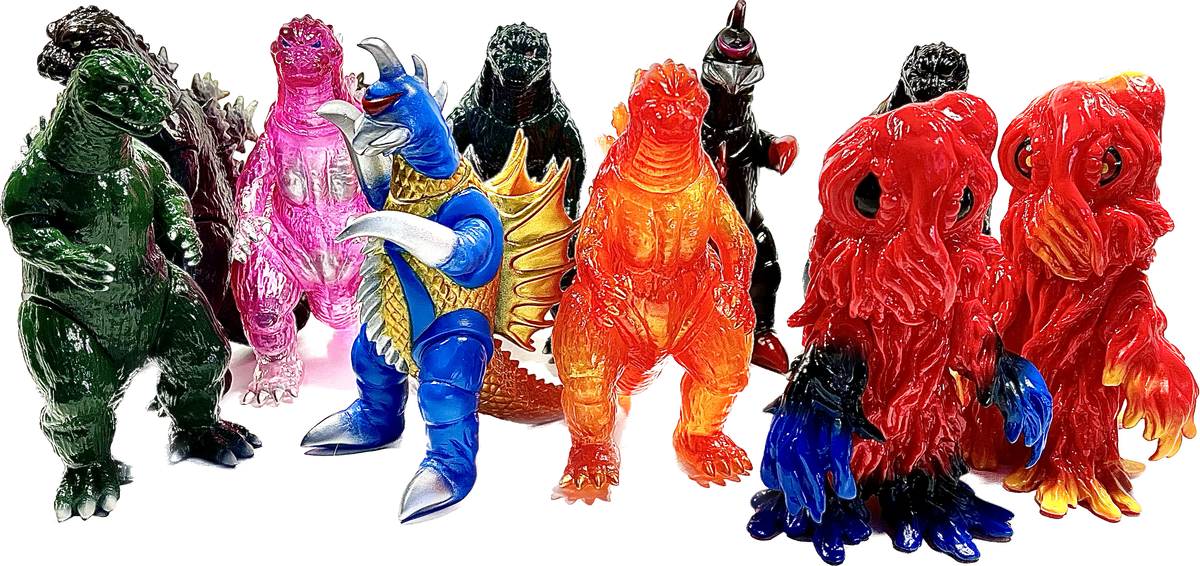 CCP Millenium GODZILLA 2000 (1999) Version, Dark Green/Magenta Middle ...